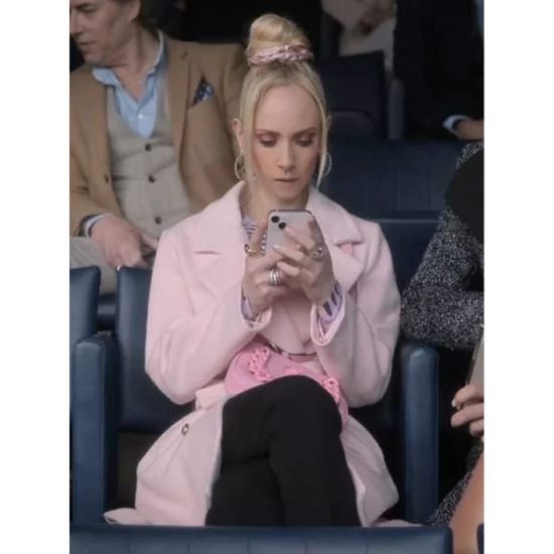 Ted Lasso Juno Temple Pink Coat | Keeley Jones Long Coat