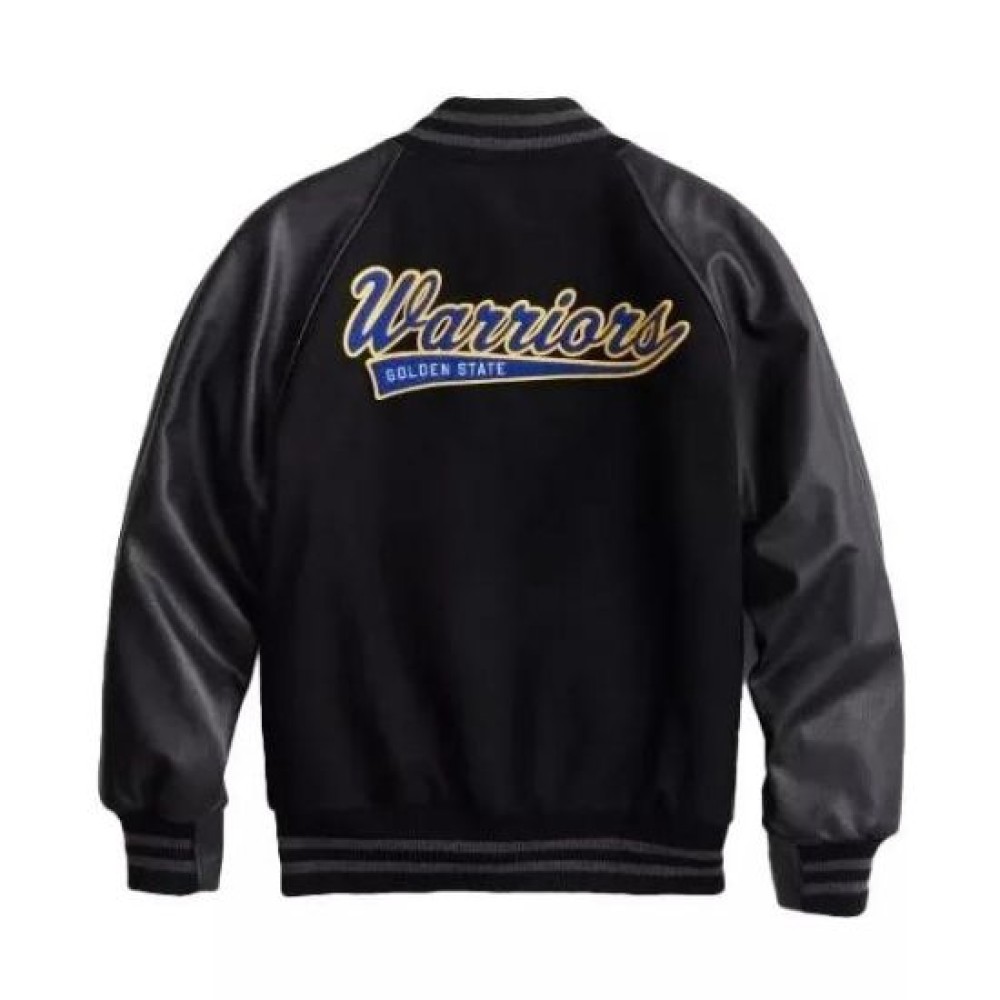 Golden State Varsity Jacket | Warriors Black Jacket