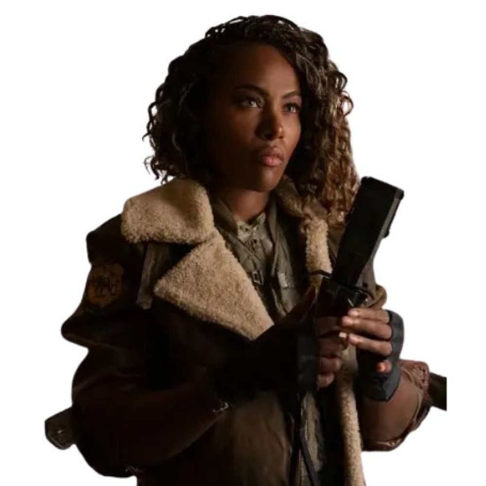 Jurassic World 3 Wise Jacket | Kayla Watts Shearling Jacket