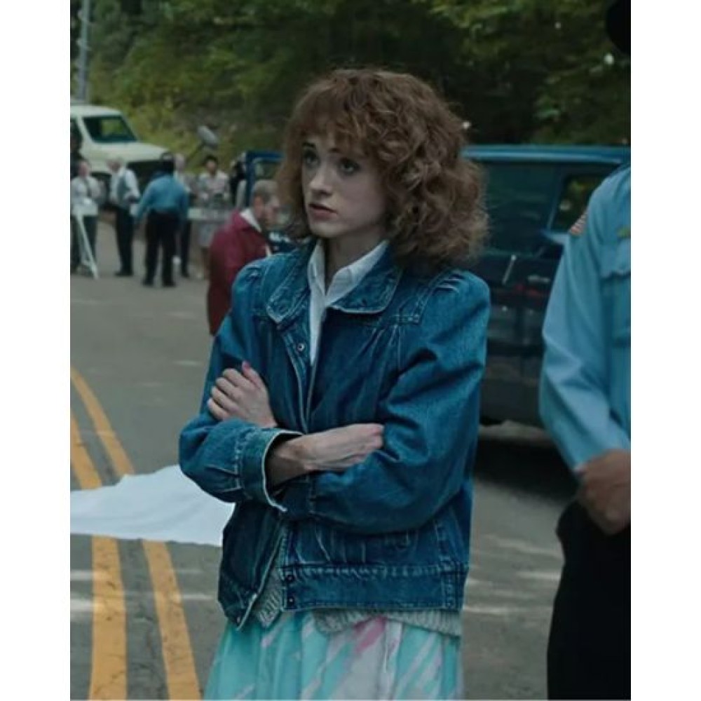 Stranger Things S04 Denim Jacket | Nancy Wheeler Blue Jacket