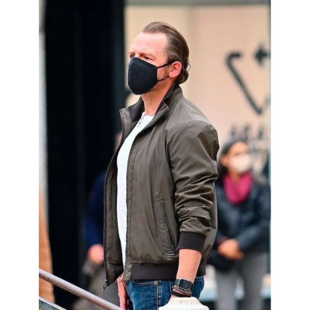 Mission Impossible Simon Pegg Jacket | Benji Dunn Polyster Jacket