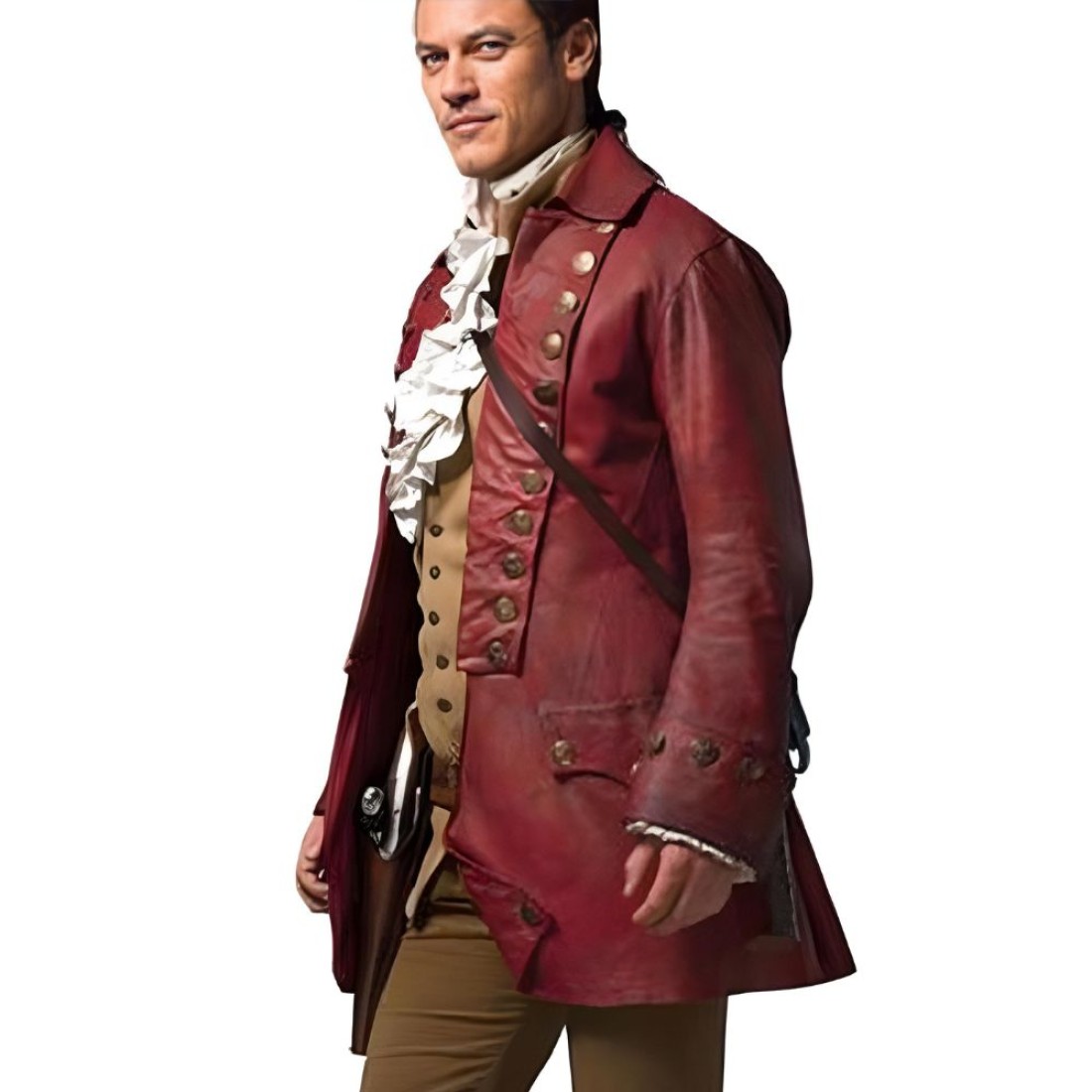 Beauty and the Beast Gaston Leather Coat | Luke Evans Red Coat