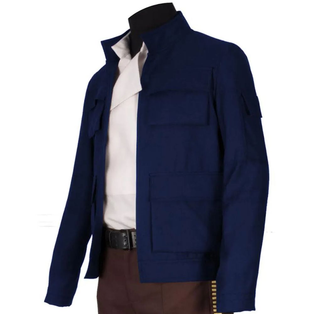 Star Wars Alden Ehrenreich Blue Jacket | Han Solo Bespin Jacket