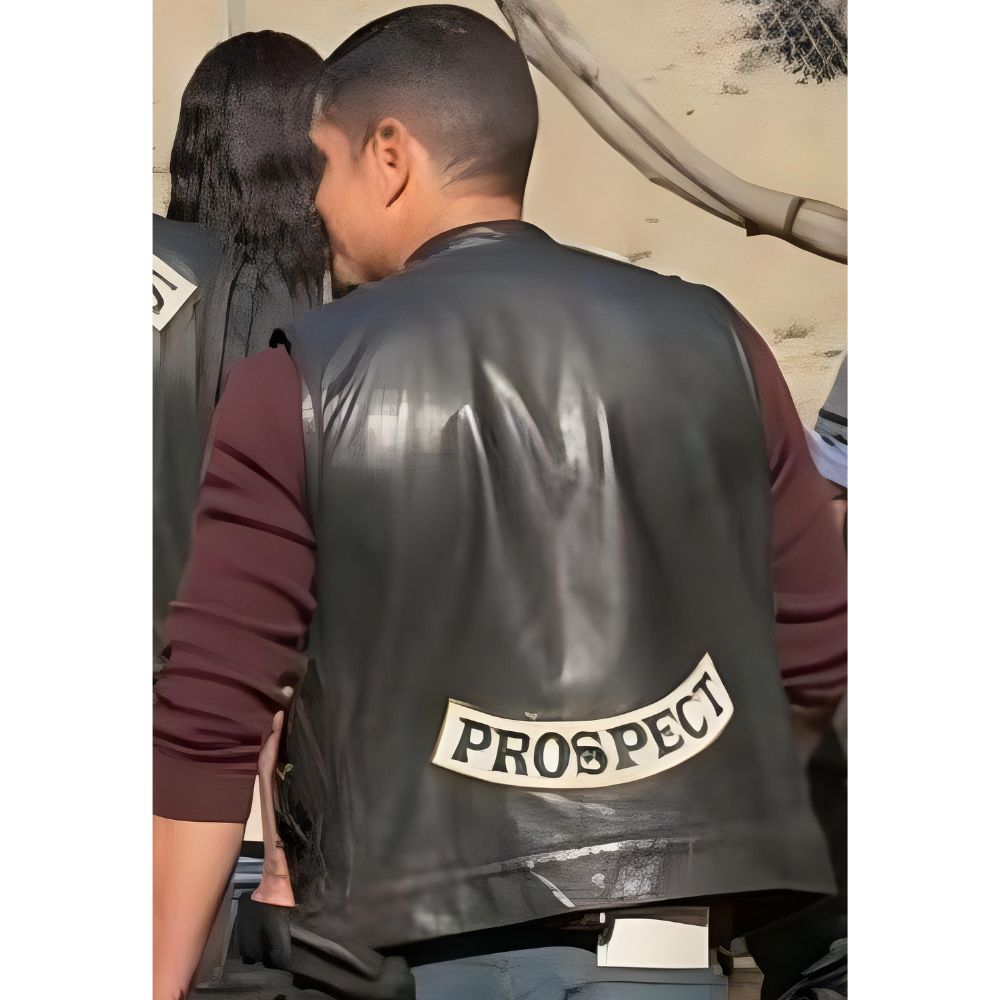 Mayans M.C JD Pardo Leather Vest | Ezekiel Reyes Black Vest